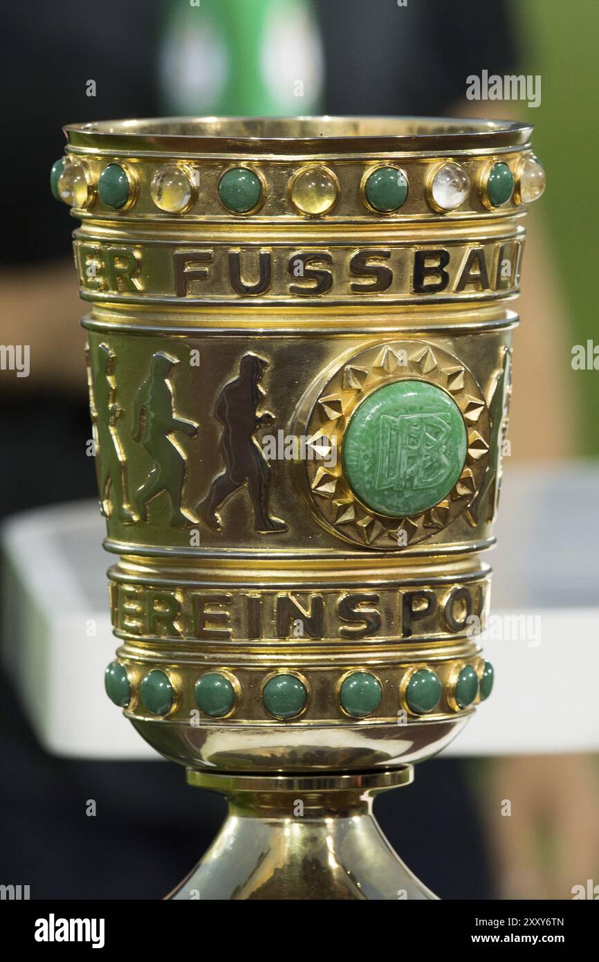 Football match, The DFB Cup, Football stadium Donaustadion, Ulm ...