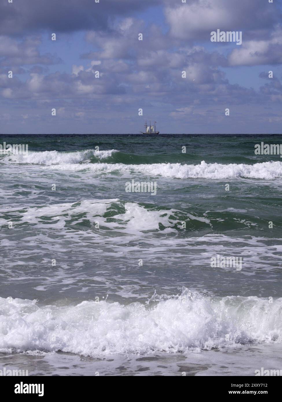 Surf on the North Sea Stock Photo - Alamy