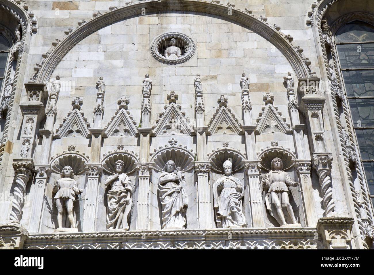 Exterior facade of Como Cathedral on Lake Como, Italy, Europe Stock ...