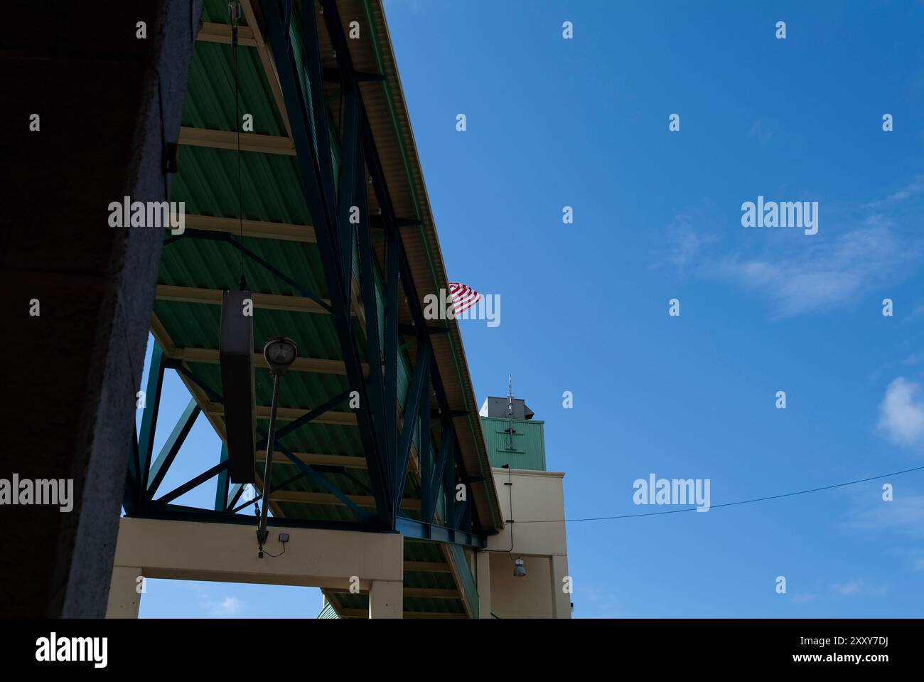 Partial American Flag flying Stock Photo - Alamy