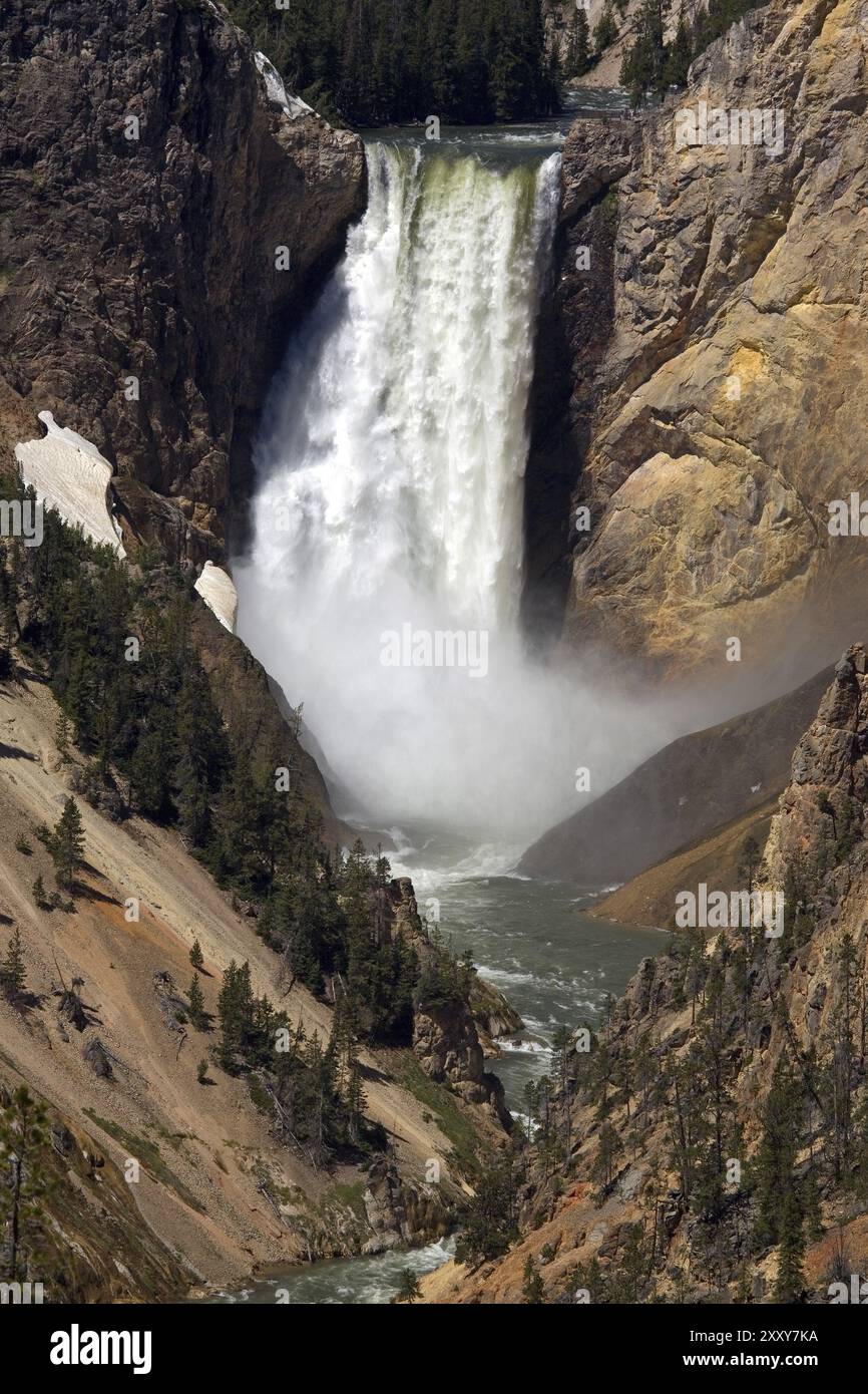 The Lower Fall in the Grand Canyon of Yellowstone Stock Photo - Alamy