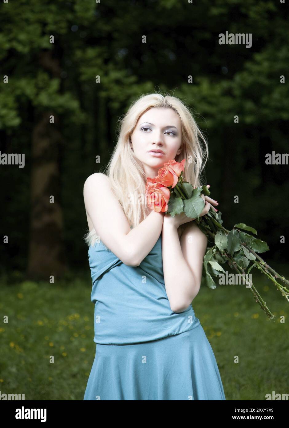 Closeup portrait pretty girl looks hi-res stock photography and images ...