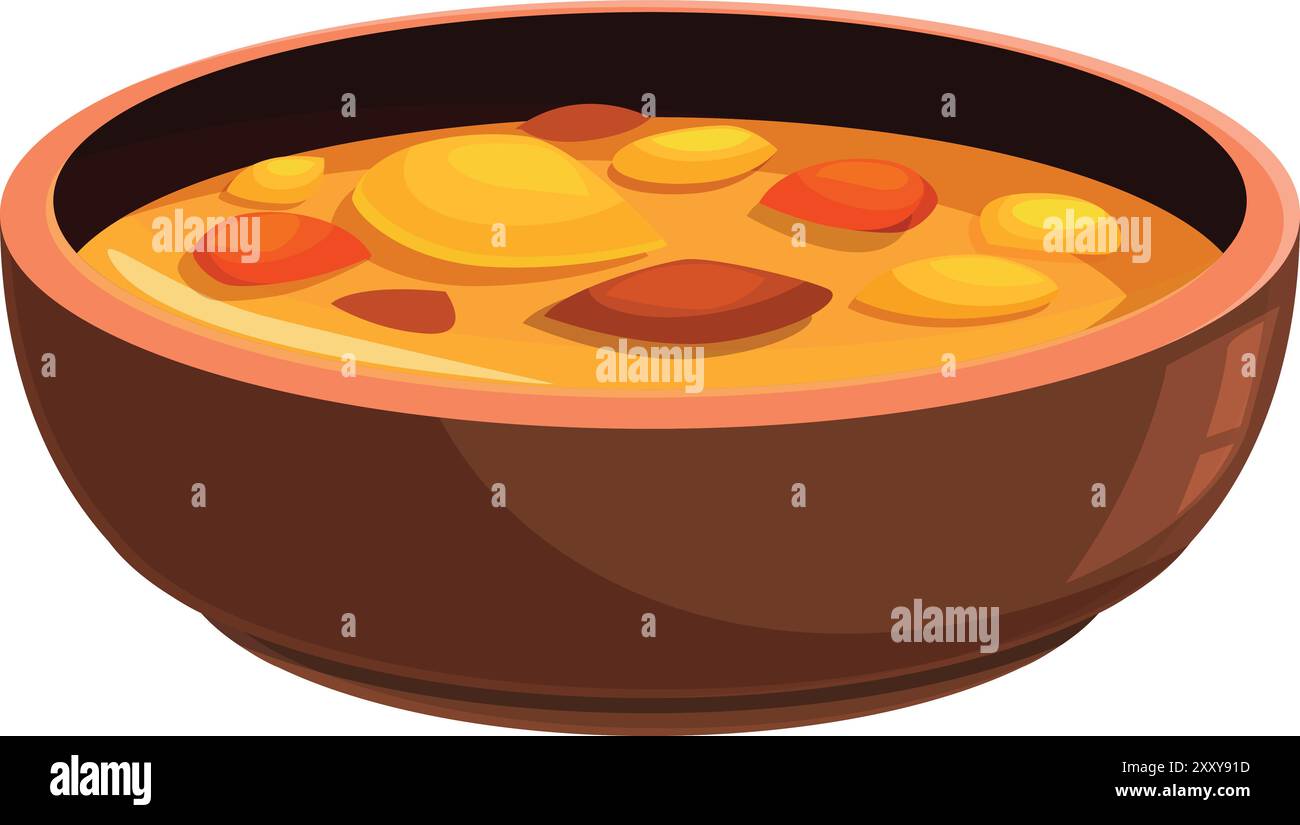 Flavorful broth dish Stock Vector Images - Alamy