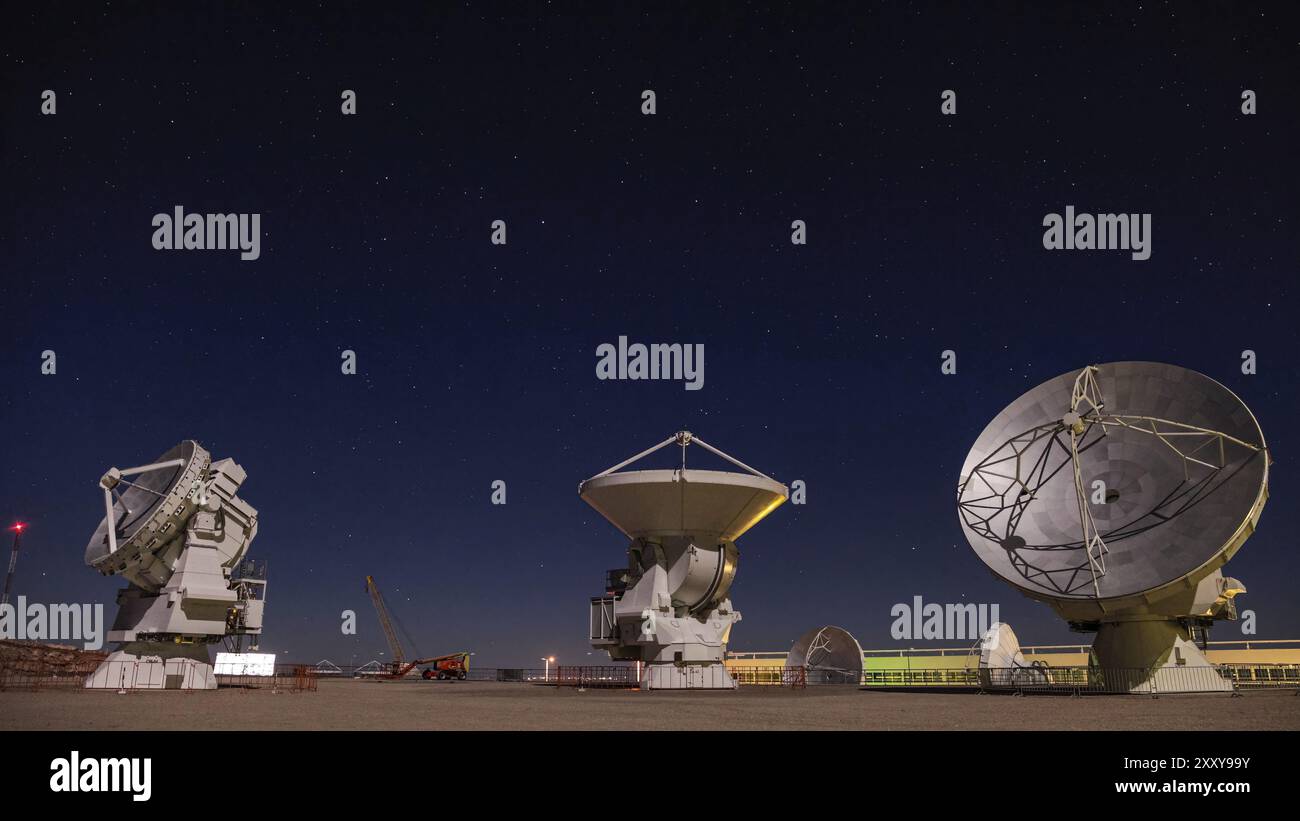 The ALMA Base Camp infrastructure and machinery with large radio ...