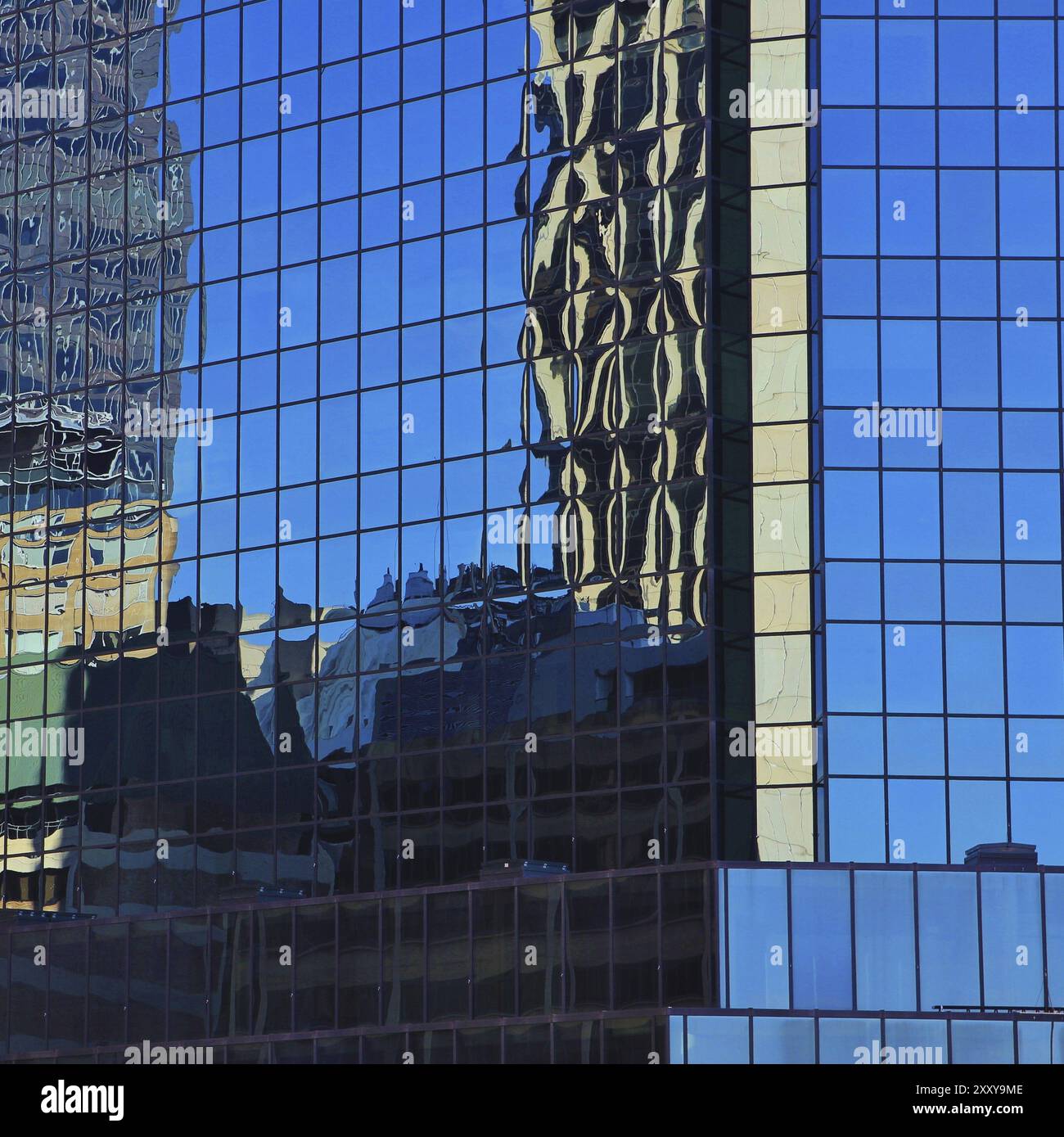Architectural detail. Glass facade of a skyscraper in Sydney Stock ...
