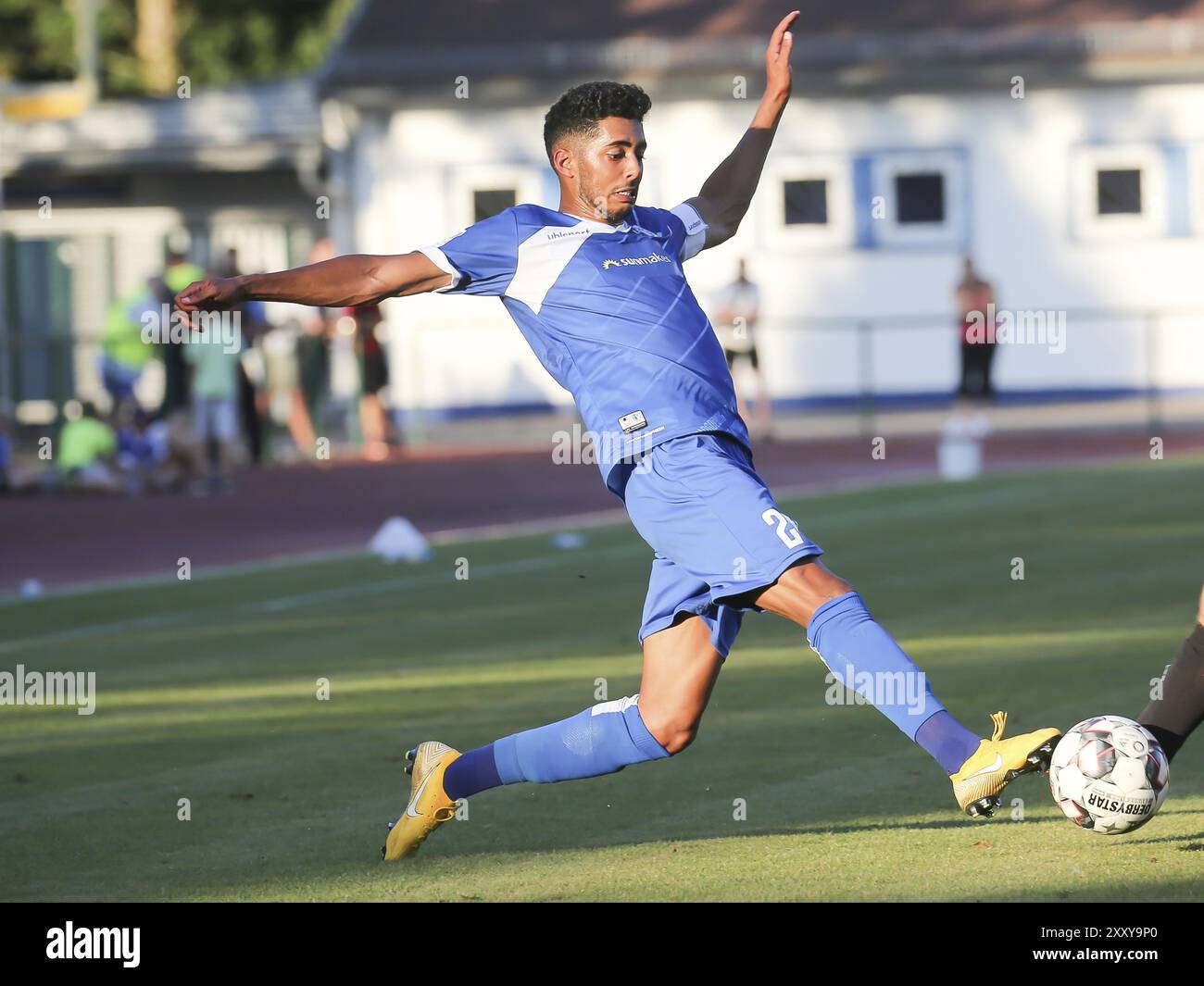 German football player Tarek Chahed from 1.FC Magdeburg in the test ...