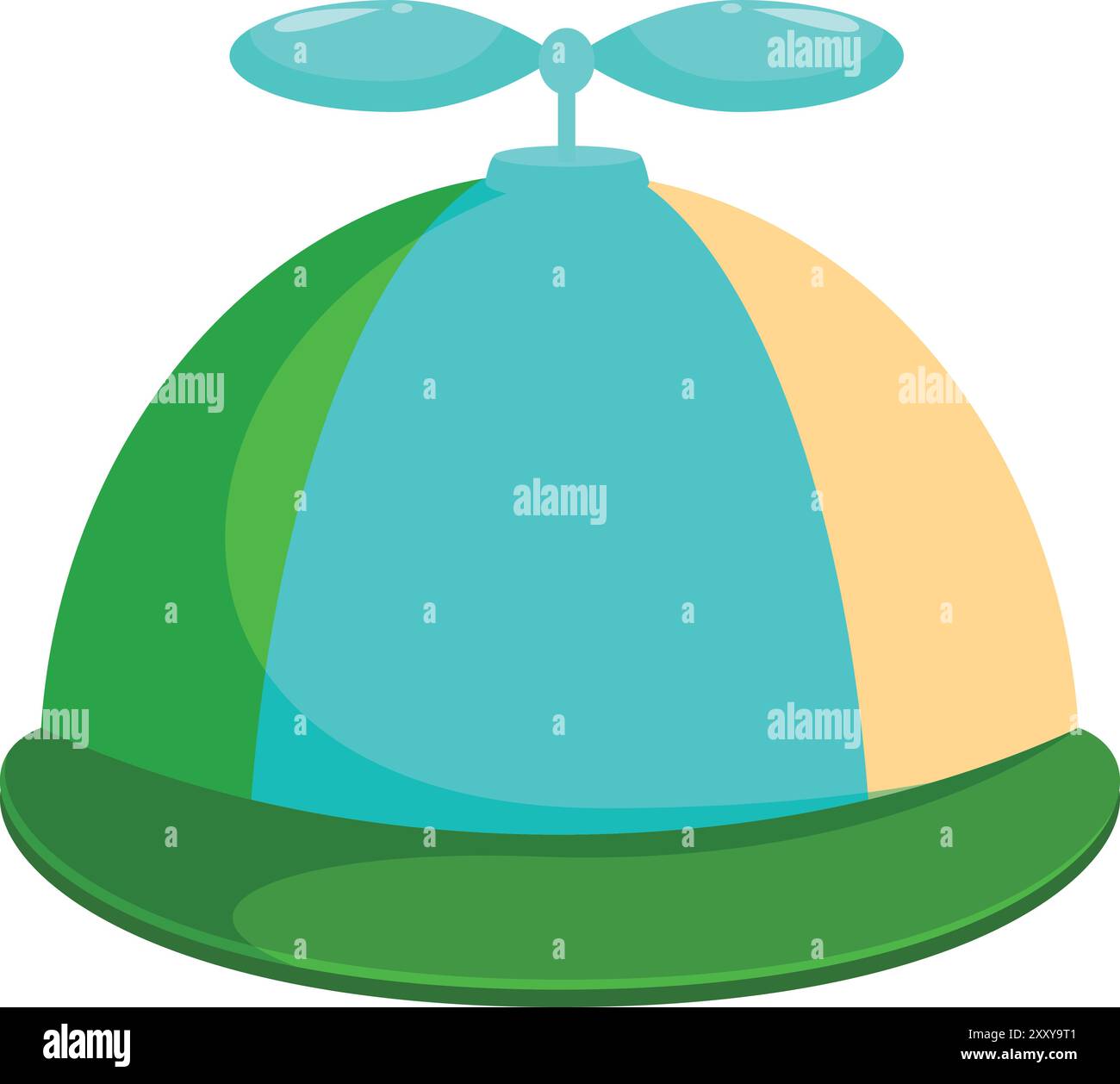 Cartoon funny hat with propeller spinning, perfect for illustrations ...