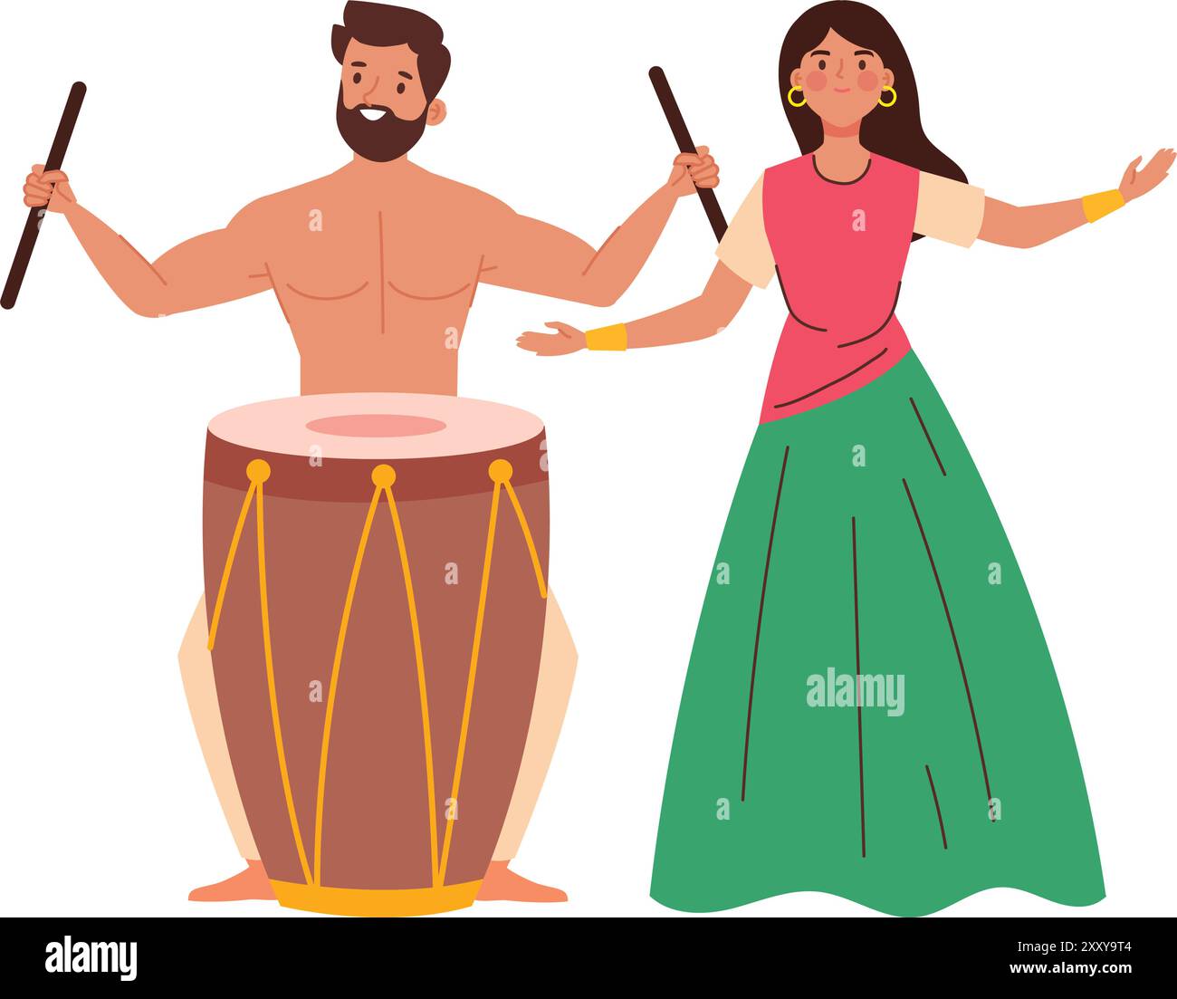 people celebrating onam traditional festival Stock Vector Image & Art ...