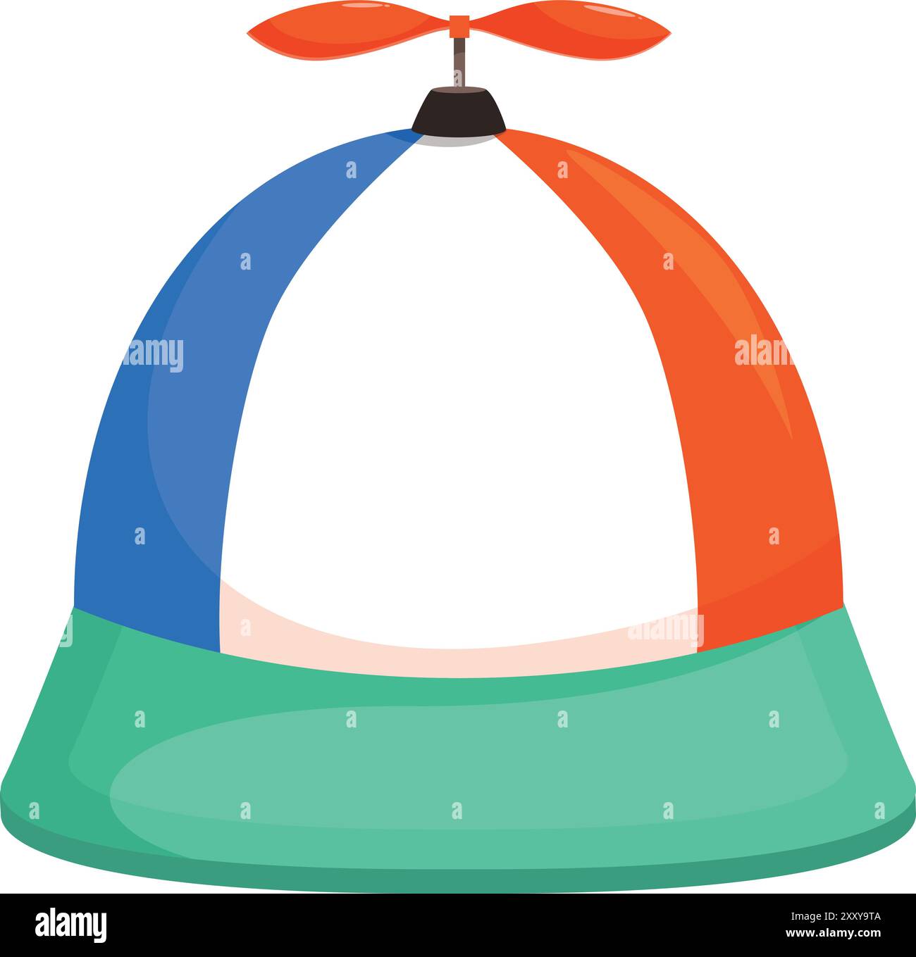 Colorful propeller hat spinning and bringing joy, a symbol of childhood ...
