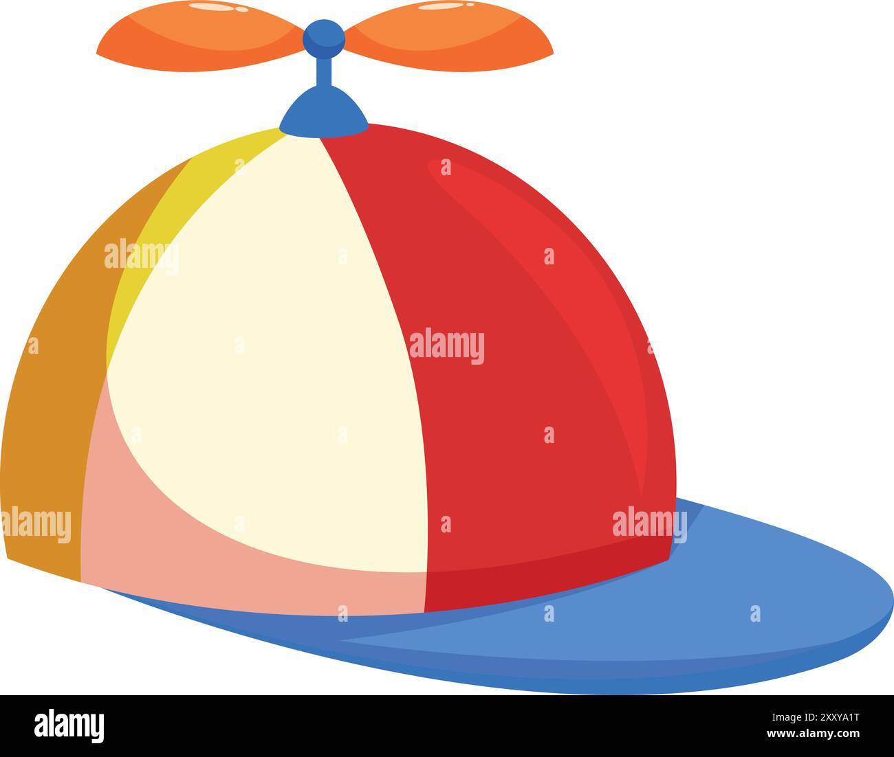 Colorful propeller hat spinning, perfect for adding a touch of whimsy ...