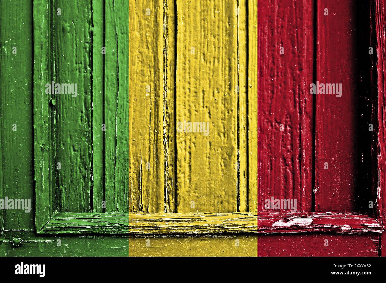 Mali flag on wooden hi-res stock photography and images - Alamy