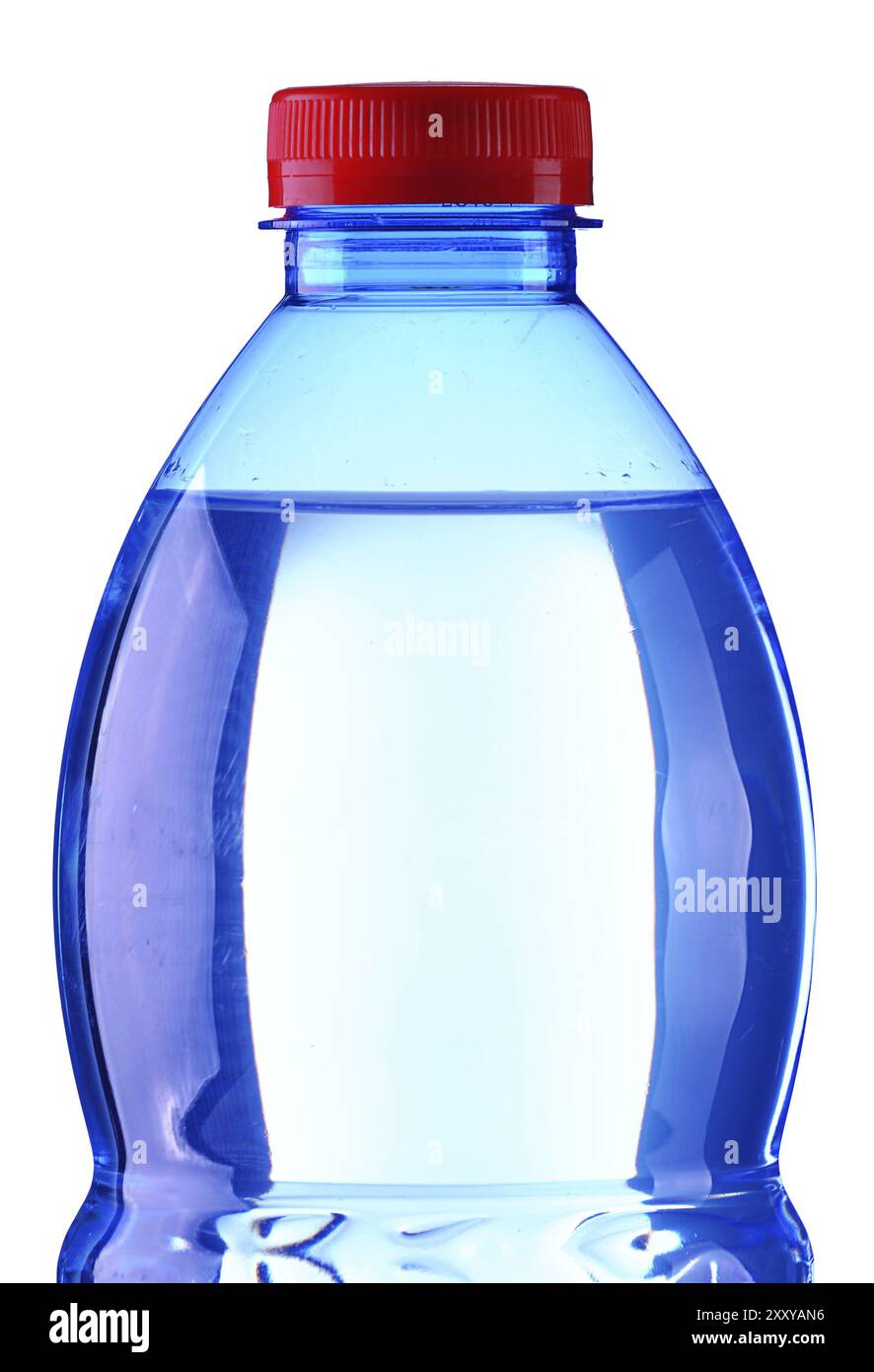 Polycarbonate plastic bottle of mineral water isolated on white background Stock Photo - Alamy