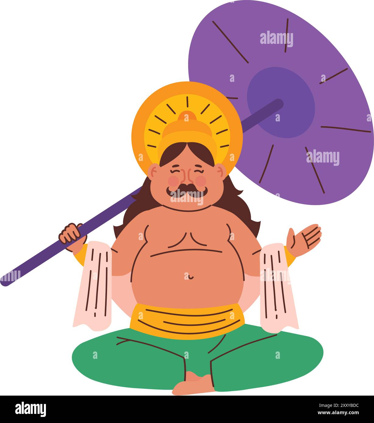 king mahabali celebrating onam Stock Vector Image & Art - Alamy