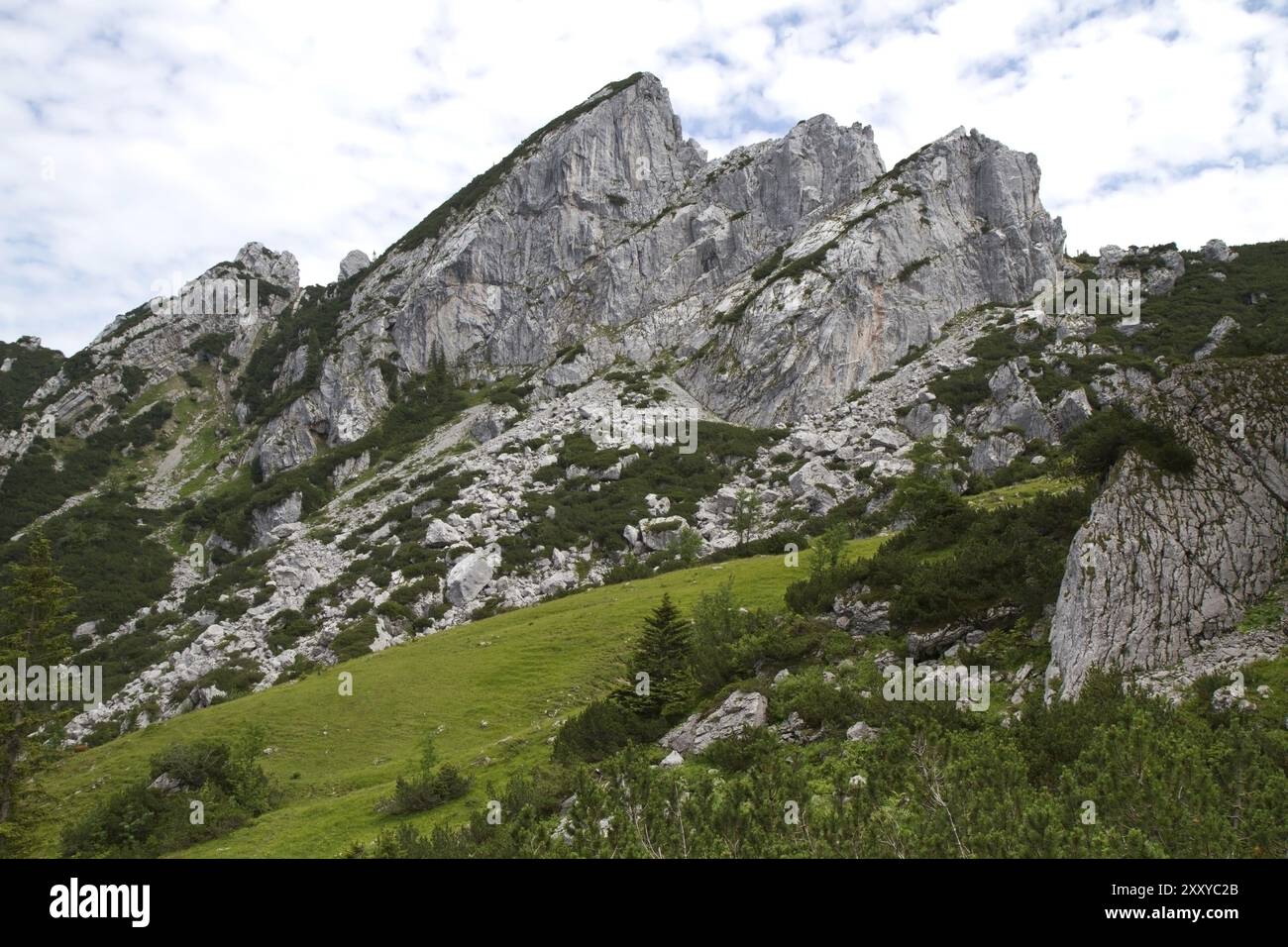 Rock formation in the Mangfall mountains (Bavarian Alps Stock Photo - Alamy