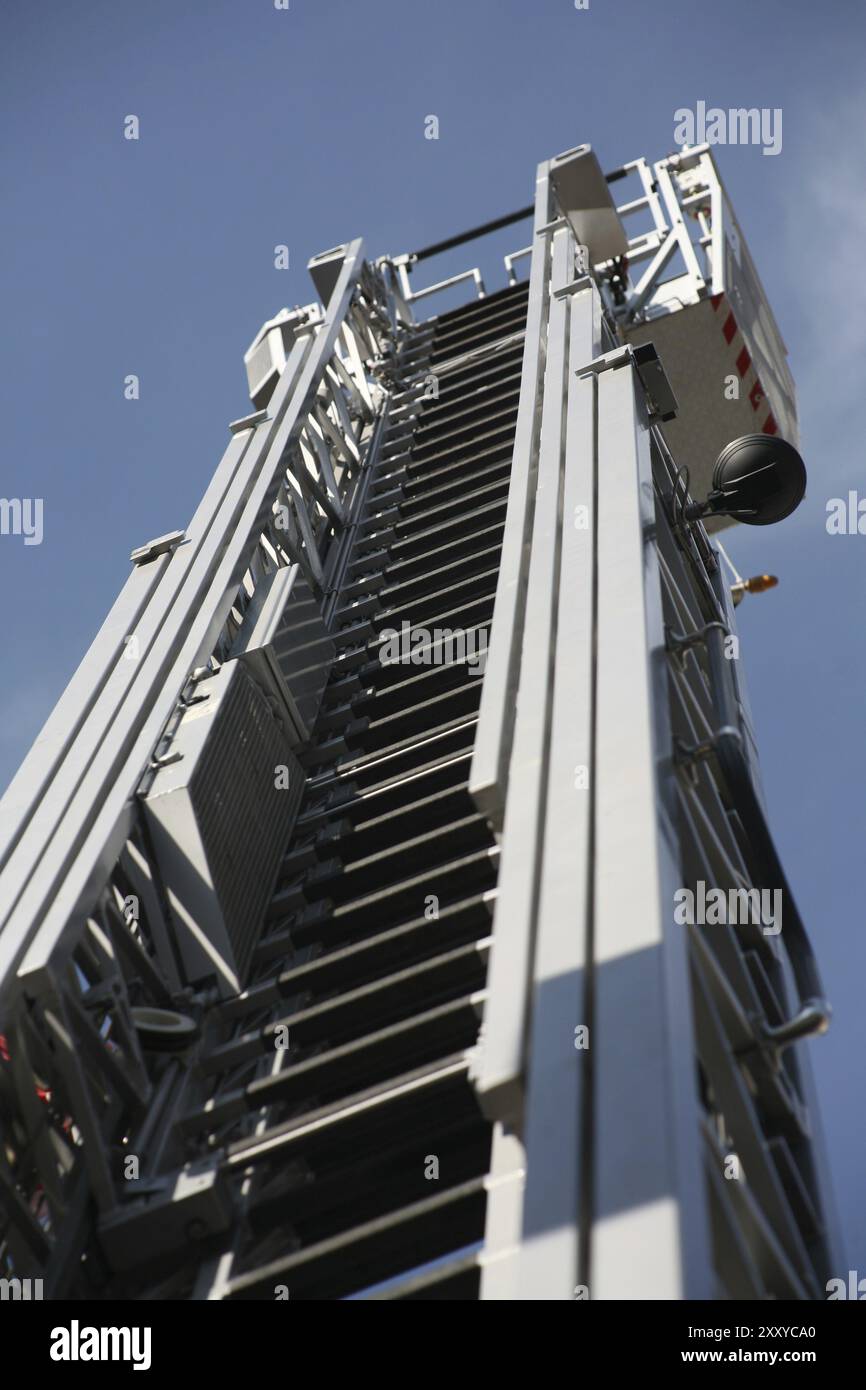 Fire service ladder Stock Photo - Alamy