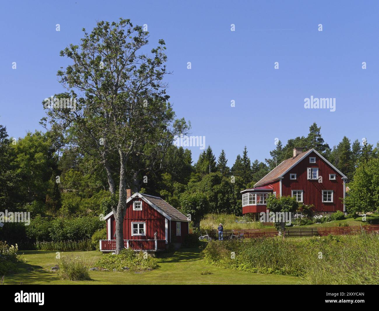 Swedish wooden houses hi-res stock photography and images - Alamy