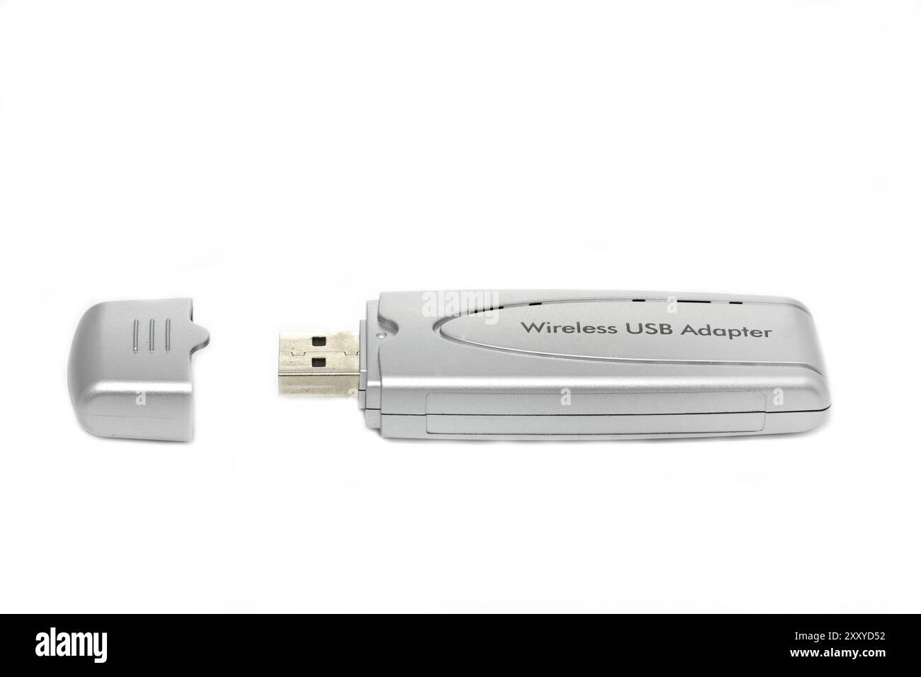 Wireless USB adapter on white background Stock Photo - Alamy