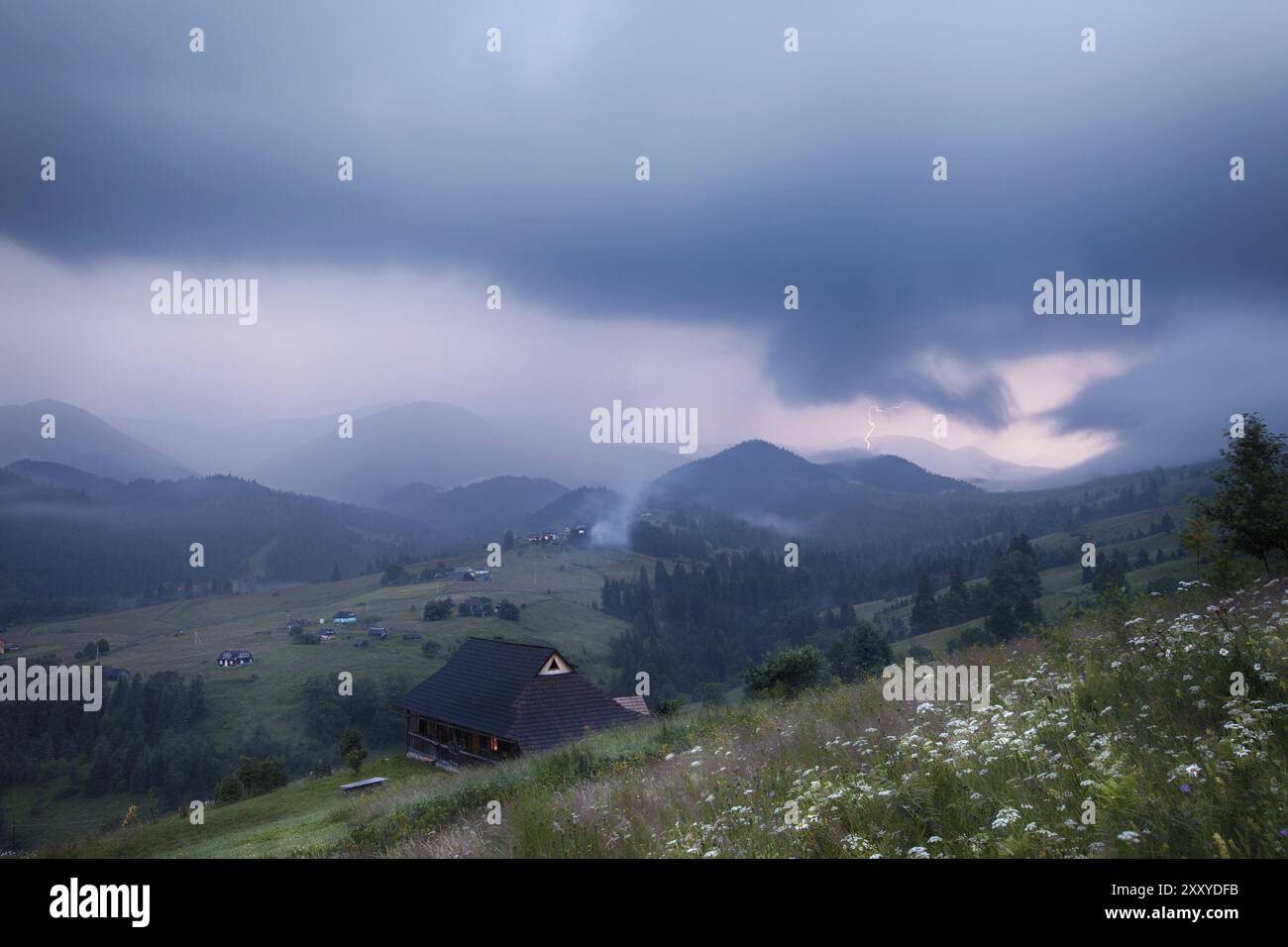 Mountains rural landscape in hi-res stock photography and images - Alamy