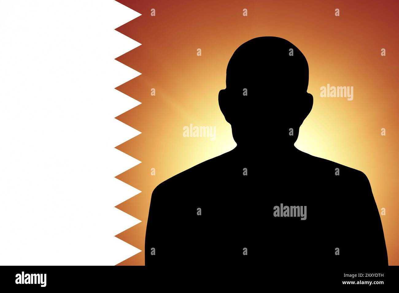 Qatari flag hi-res stock photography and images - Alamy