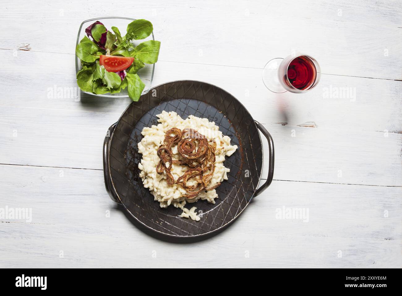 Bavarian cheese spoon Stock Photo - Alamy