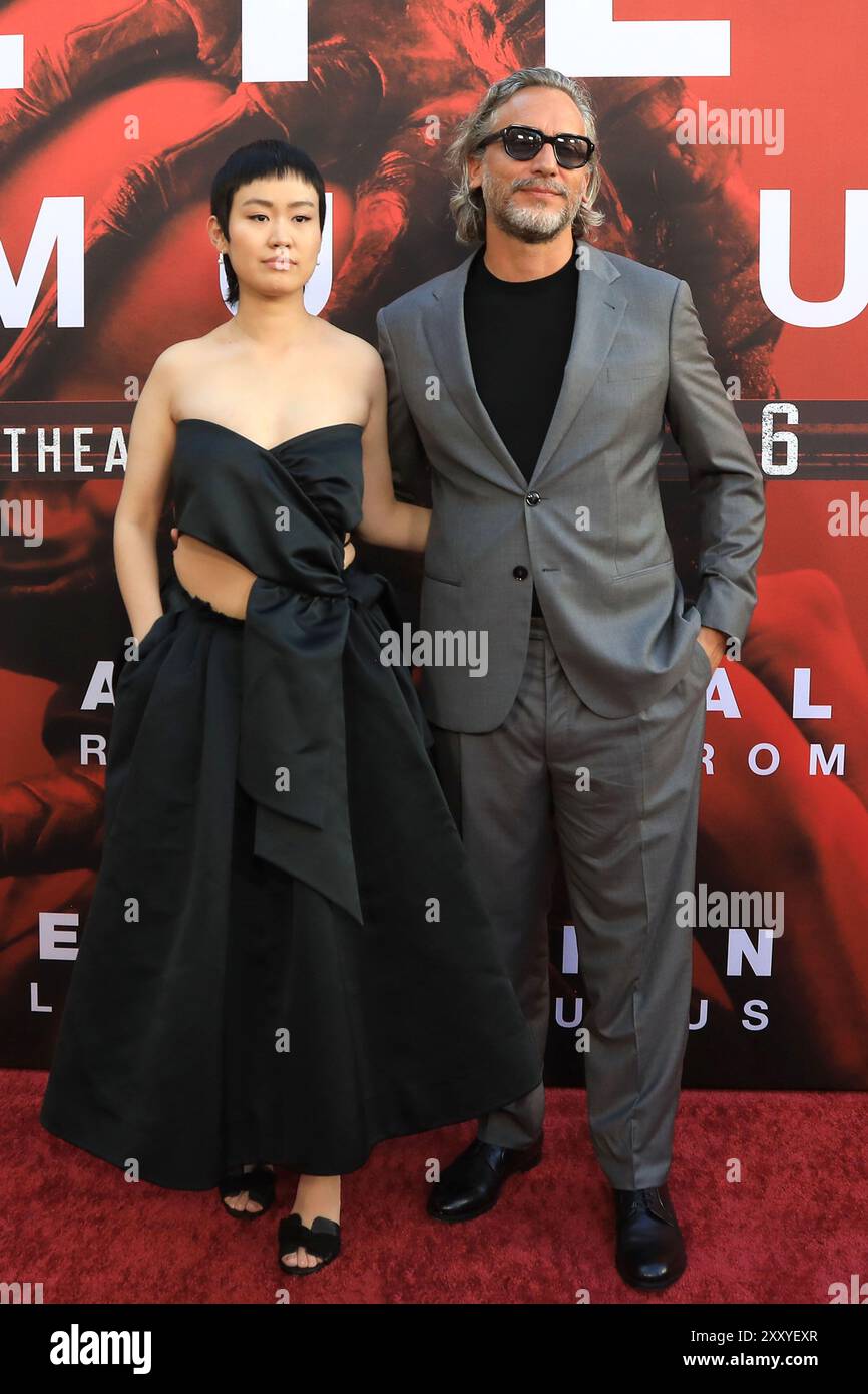 LOS ANGELES - AUG 12: Aileen Wu, Fede Alvarez at the Alien: Romulus ...