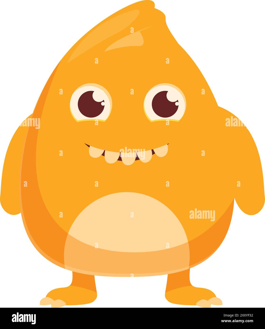 Monster with two teeth Stock Vector Images - Alamy