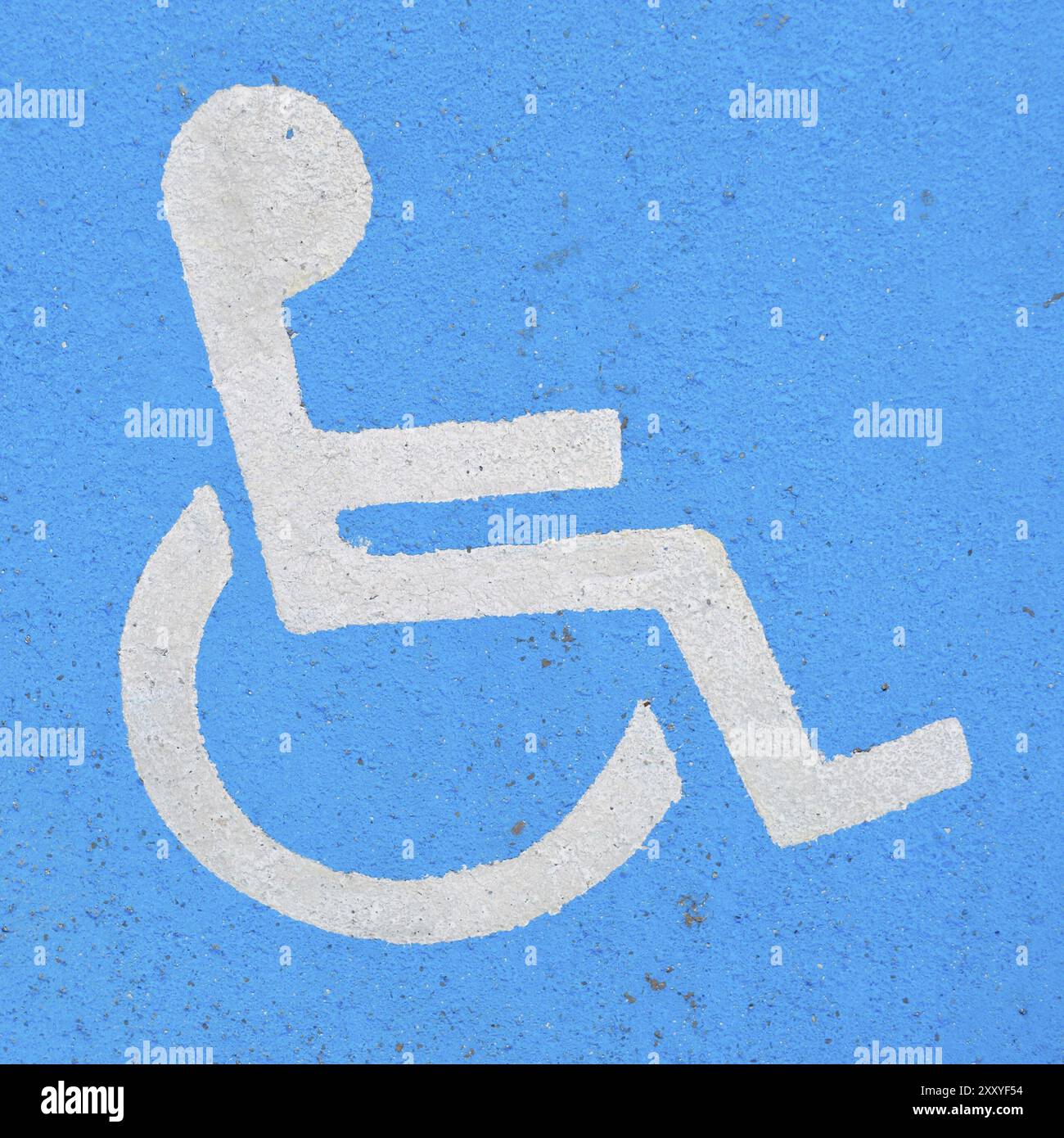 Handicapped sign, icon or logo painted on asphalt Stock Photo - Alamy