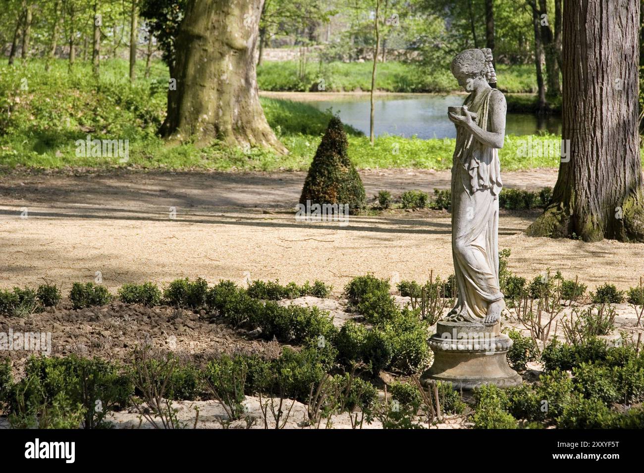 Statue in the park at Seerhausen Stock Photo - Alamy