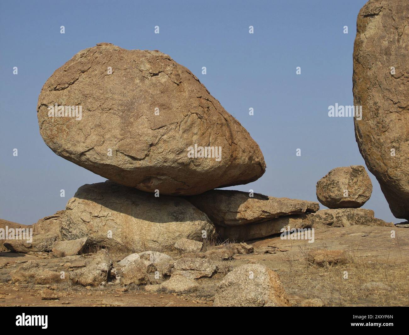 Granite boulder, Hampi, India, Asia Stock Photo - Alamy