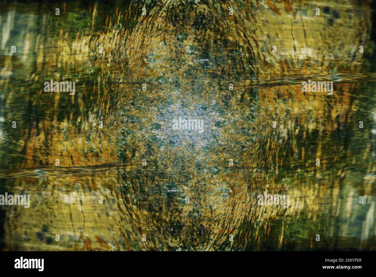 Abstract water reflection, background image and afterimage Stock Photo ...