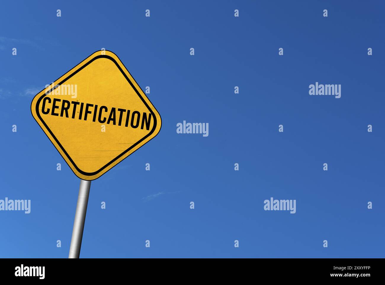 Certification sign hi-res stock photography and images - Alamy