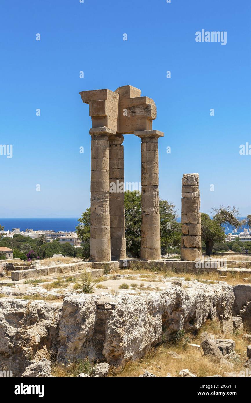 Acropolis of Rhodes on Monte Smith Stock Photo - Alamy