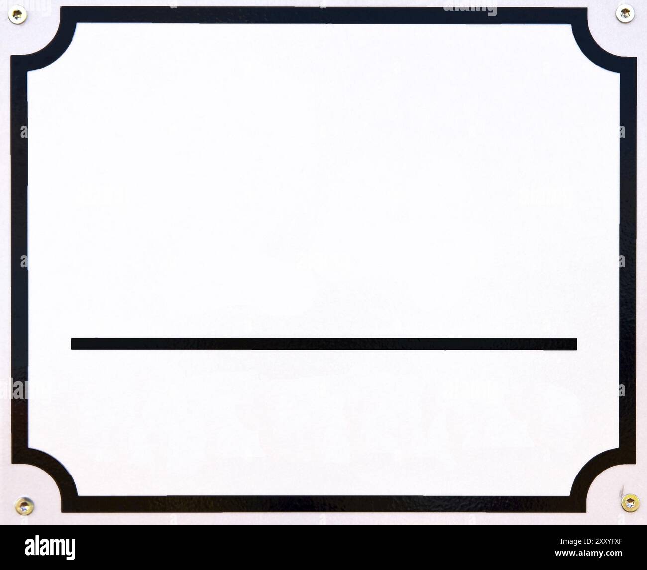 House number sign blank Stock Photo - Alamy