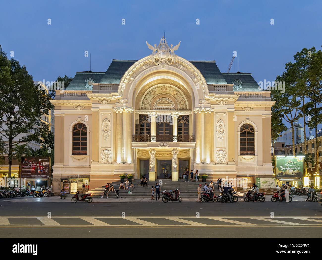 Saigon Opera House at night, Ho Chi Minh City, Vietnam, Asia Stock Photo - Alamy