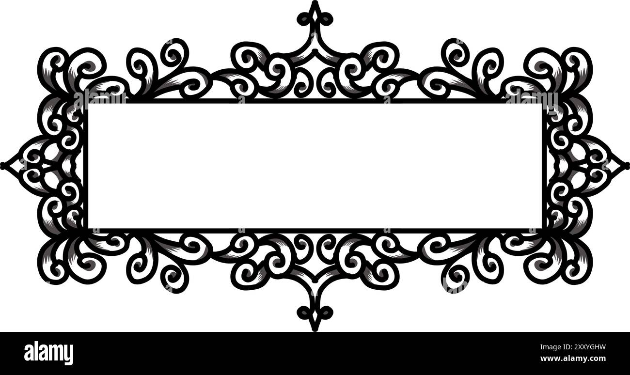 Classic vintage frame design with a white background. Perfect for ...