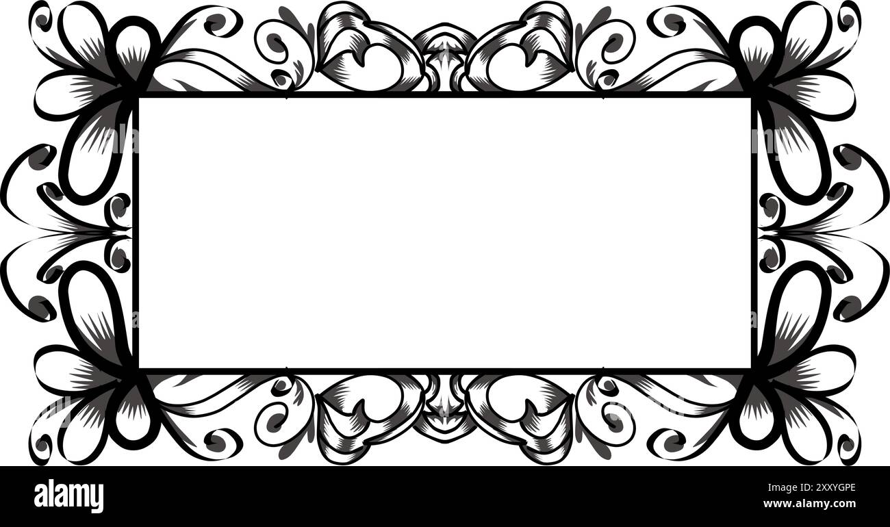 Classic vintage frame design with a white background. Perfect for ...