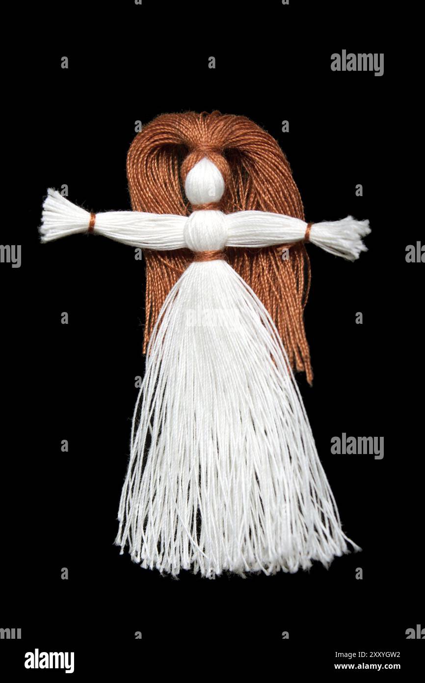 Sewing craft string fiber thread doll toy women Stock Photo - Alamy