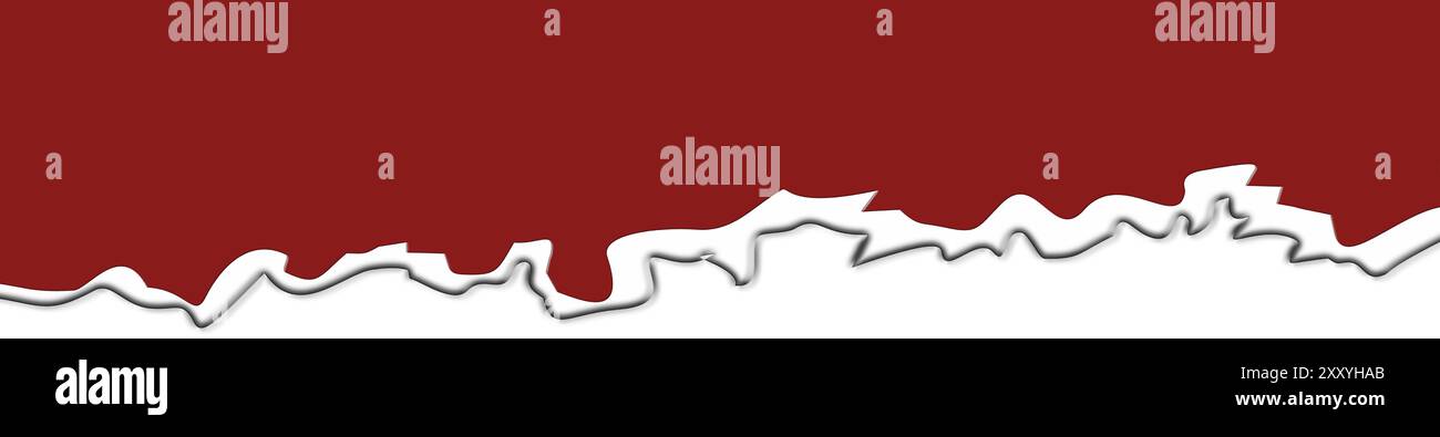 Torn paper abstract wallpaper with red and white patterns on a white ...