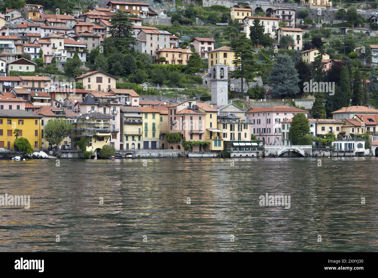 The village of Moltrasio on Lake Como, Italy, Europe Stock Photo - Alamy