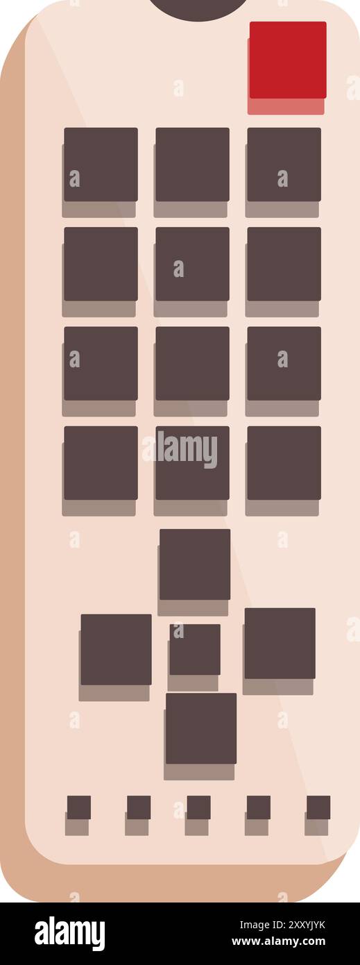 Tv remote control with buttons for changing channels is isolated on ...