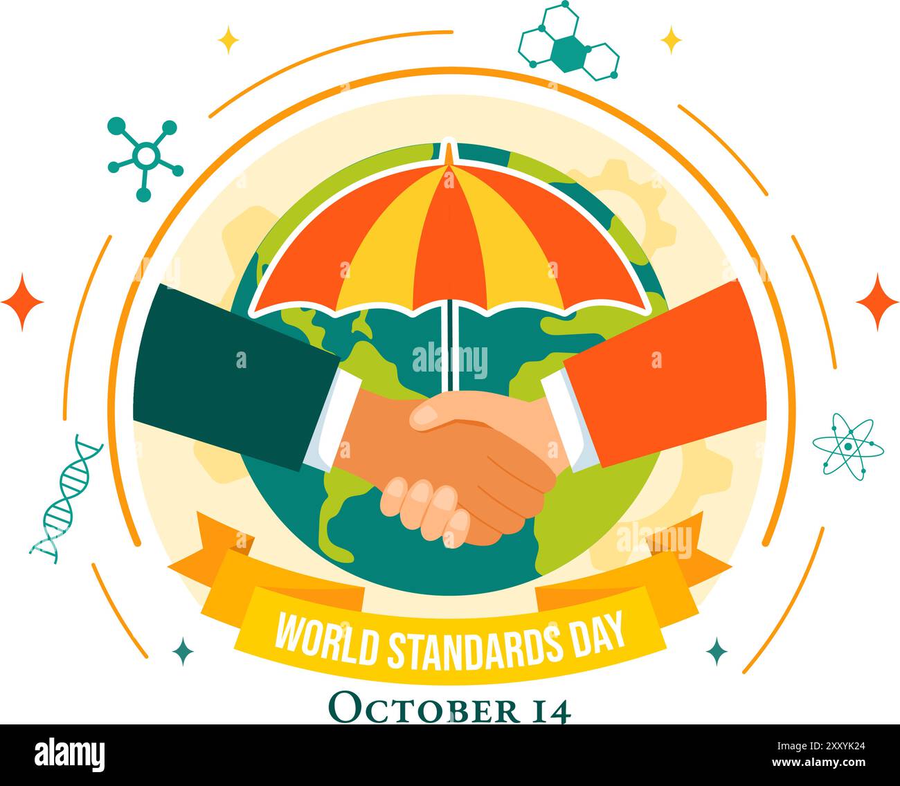World Standards Day Vector Illustration on October 14 featuring a Globe ...