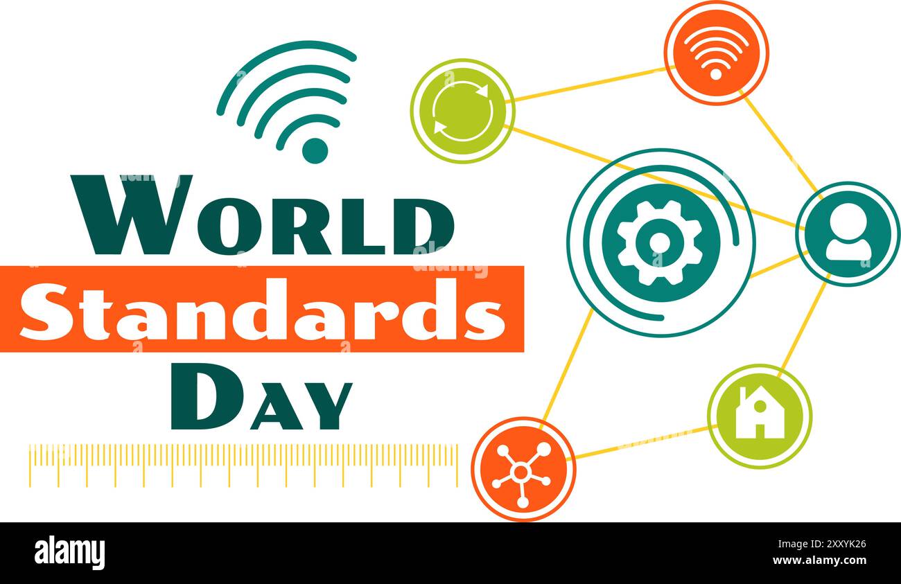 World Standards Day Vector Illustration on October 14 featuring a Globe ...