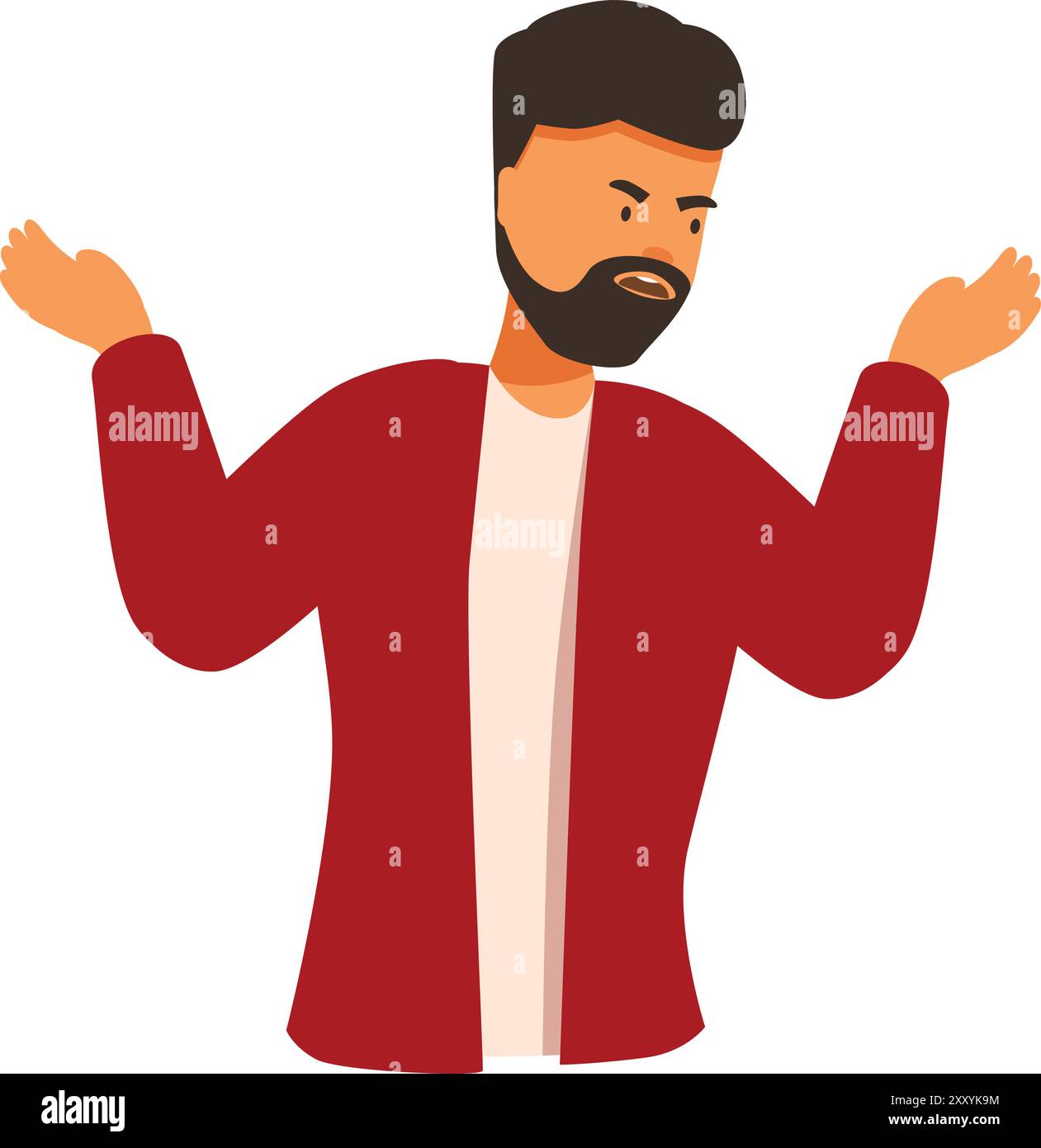 Unsure body language confused hi-res stock photography and images - Alamy