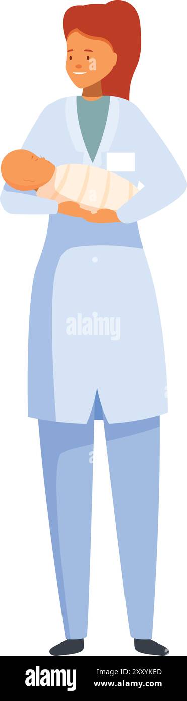 Baby care and career Stock Vector Images - Alamy