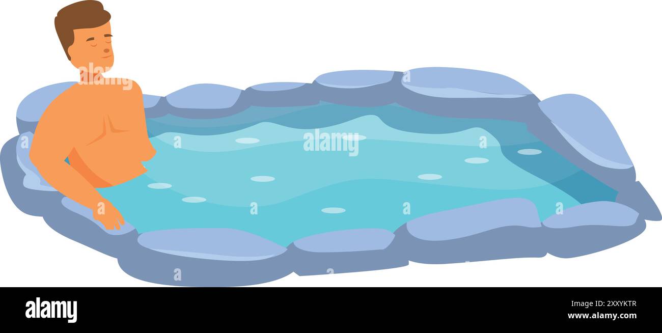 Relaxing vacation experience Stock Vector Images - Alamy