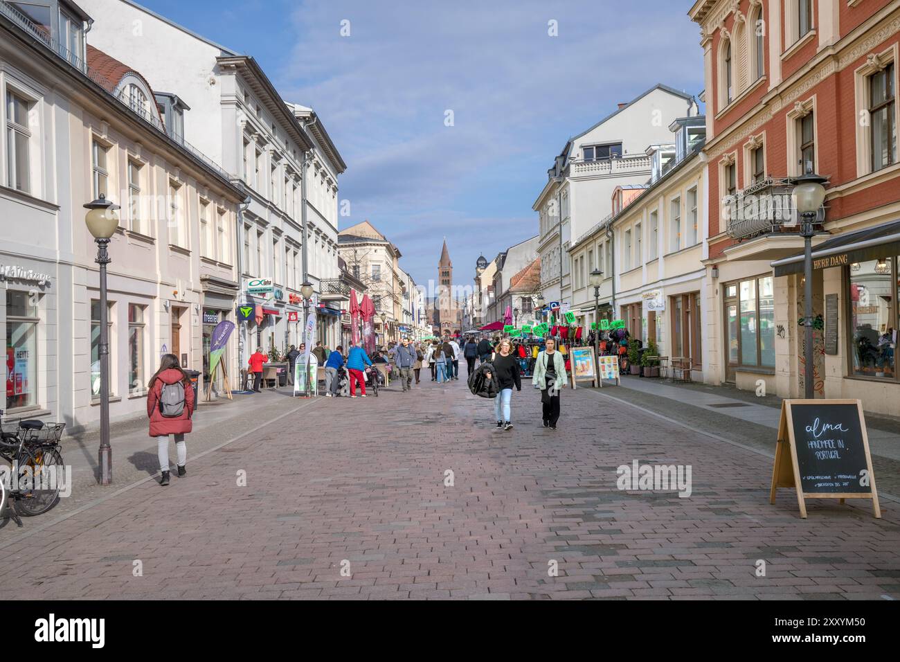 Potsdam, Germany - March 30, 2024: scenic view downtown Potsdam at the ...