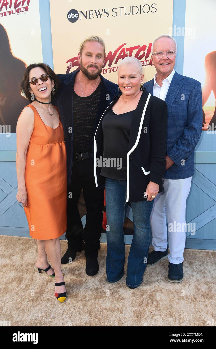 Muriel Pearson, from left, Matthew Felker, Nicole Eggert, and David ...