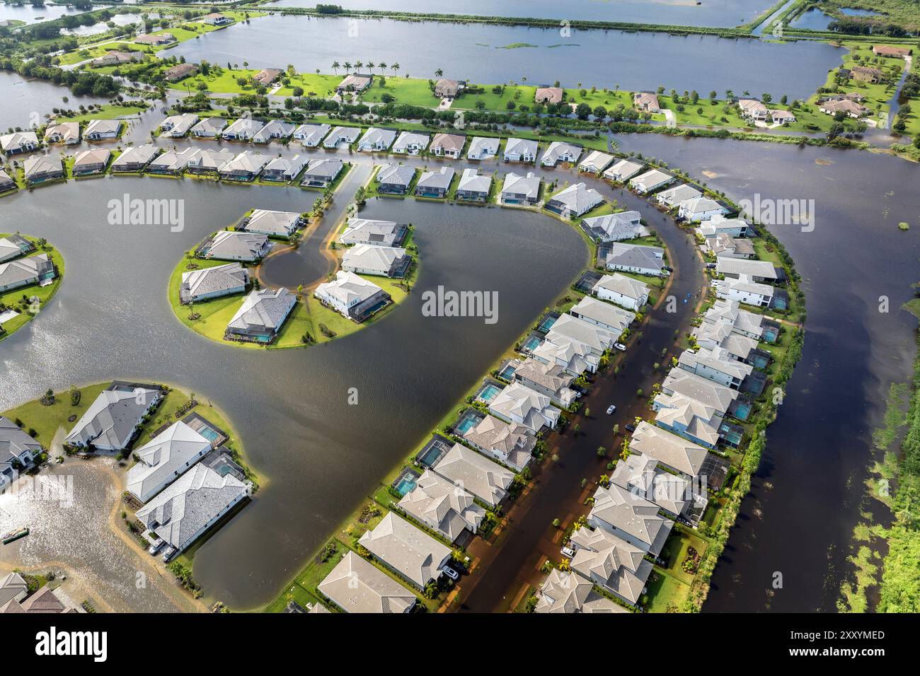 Flooding in Florida caused by tropical storm from hurricane Debby ...