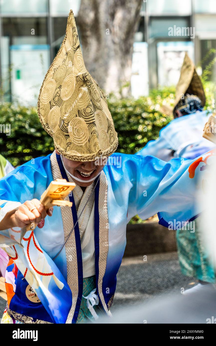Tokyo, Japan - August 25, 2024: "Super Yosakoi" Parade, very popular ...