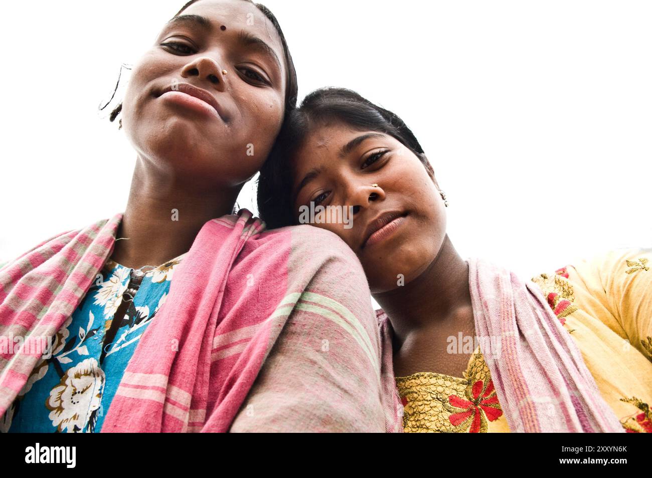 Portrait of a Bengali girls taken at the Gangasagar annual festival in ...